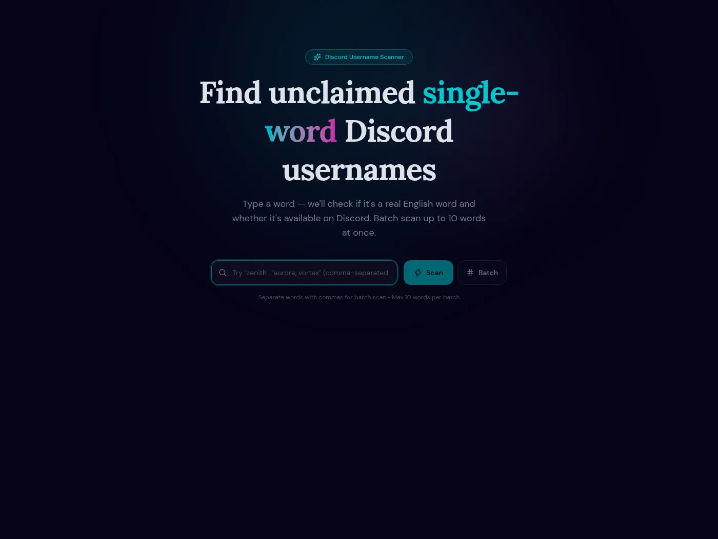 Discord Word Scanner