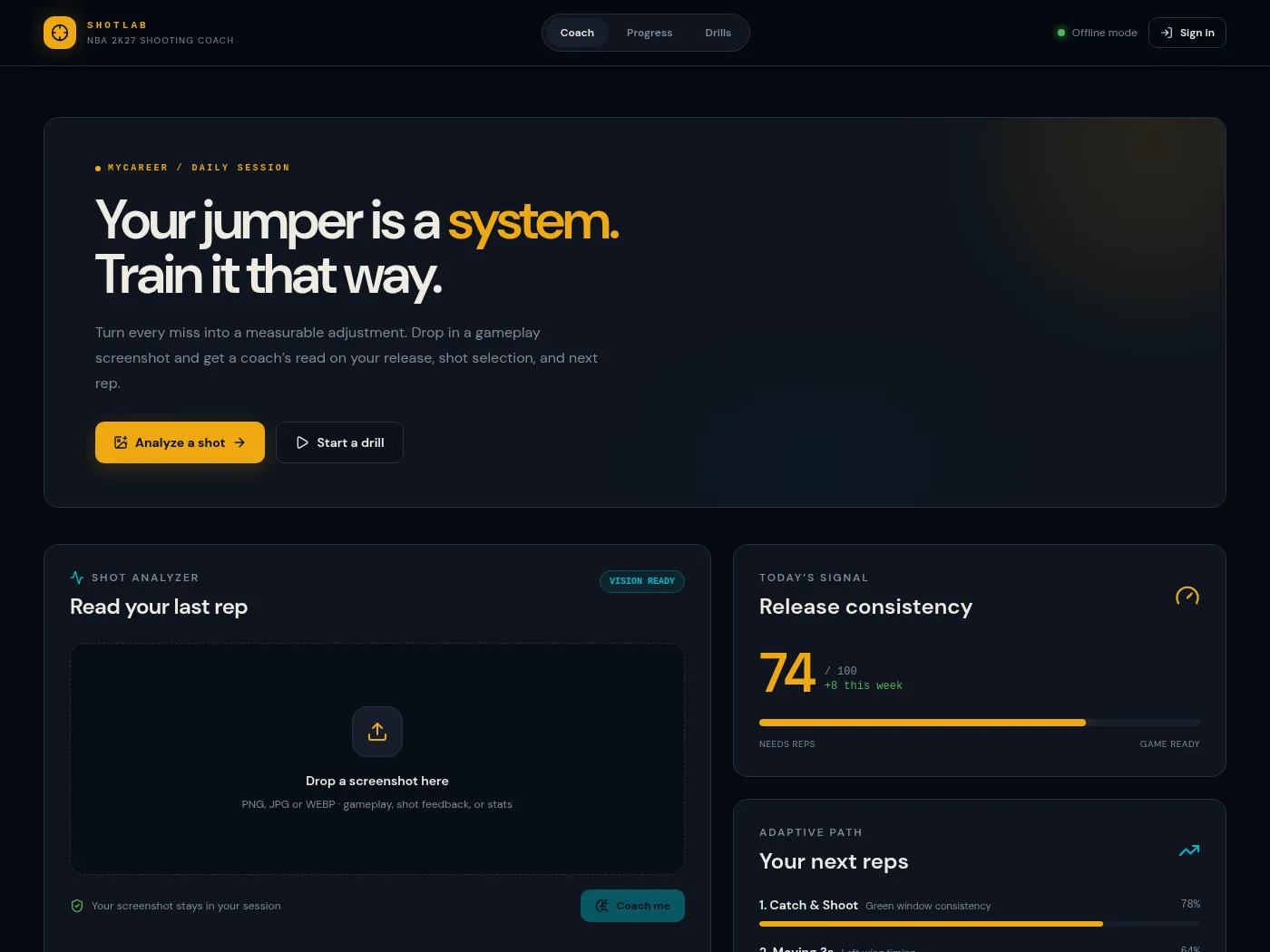 AI NBA 2K27 Shooting Coach