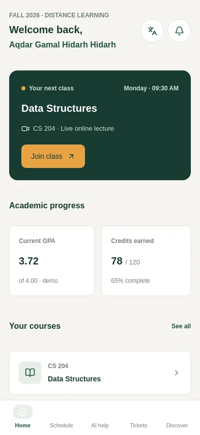 UniLearn Mobile Portal