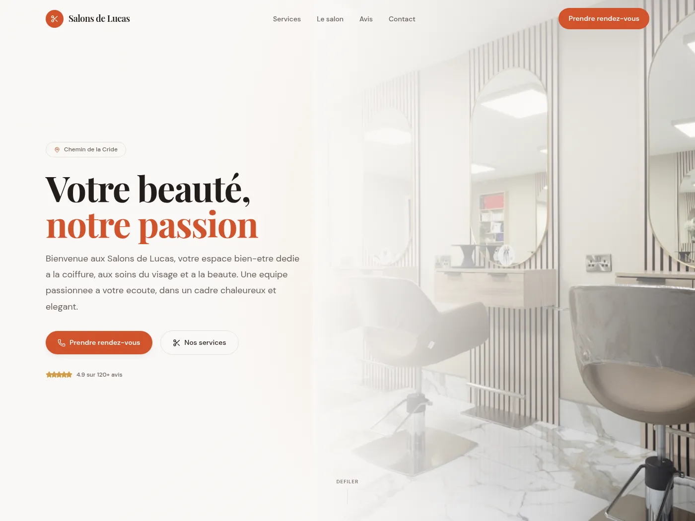 Salons de Lucas Vitrine