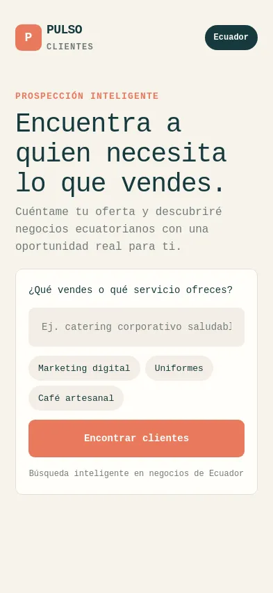 PULSO Clientes Finder