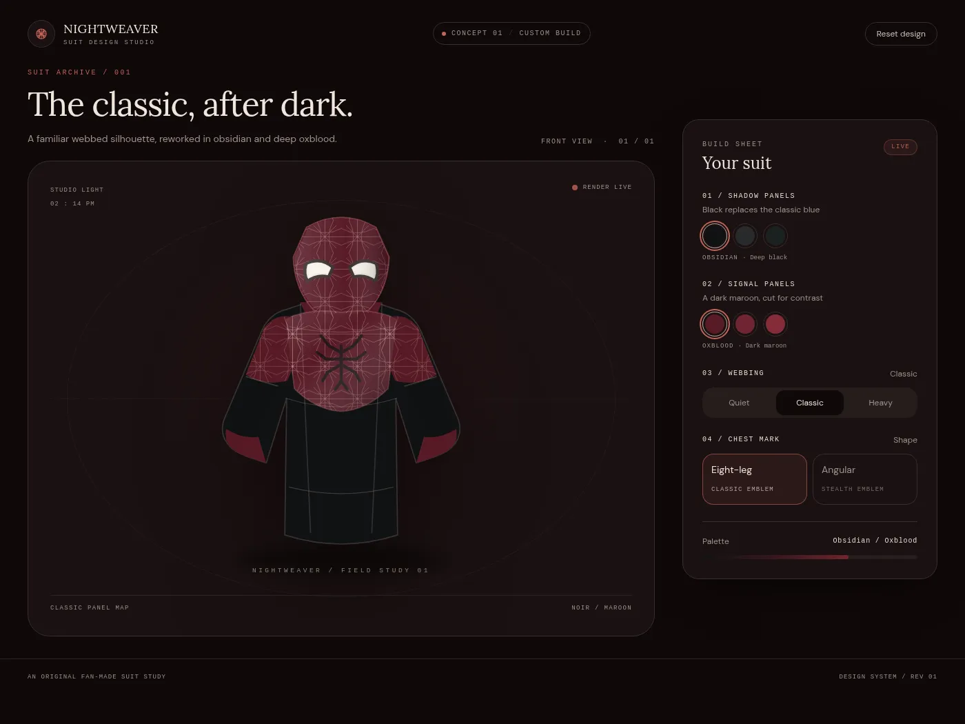 Spider-Verse Suit Designer