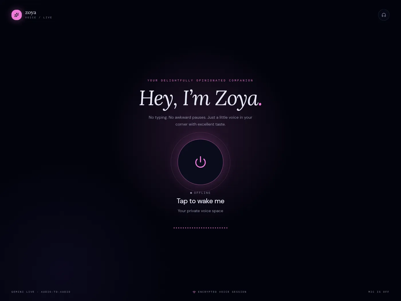 Zoya Voice AI Assistant