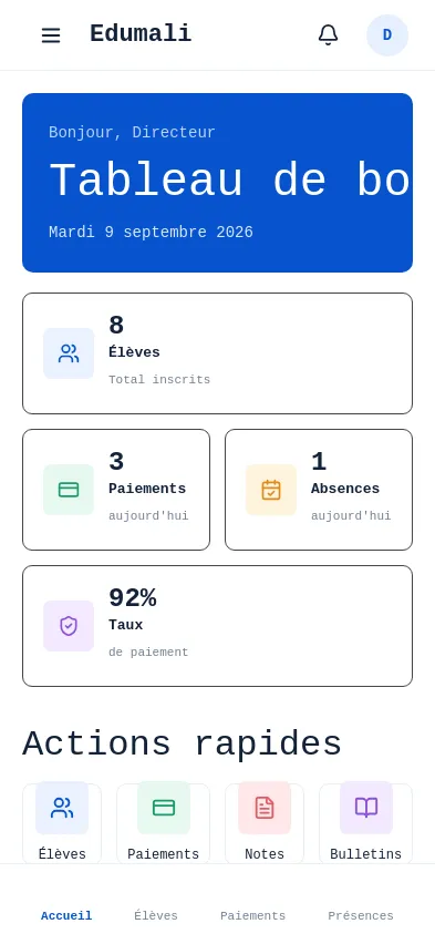 EduMali Mobile School App