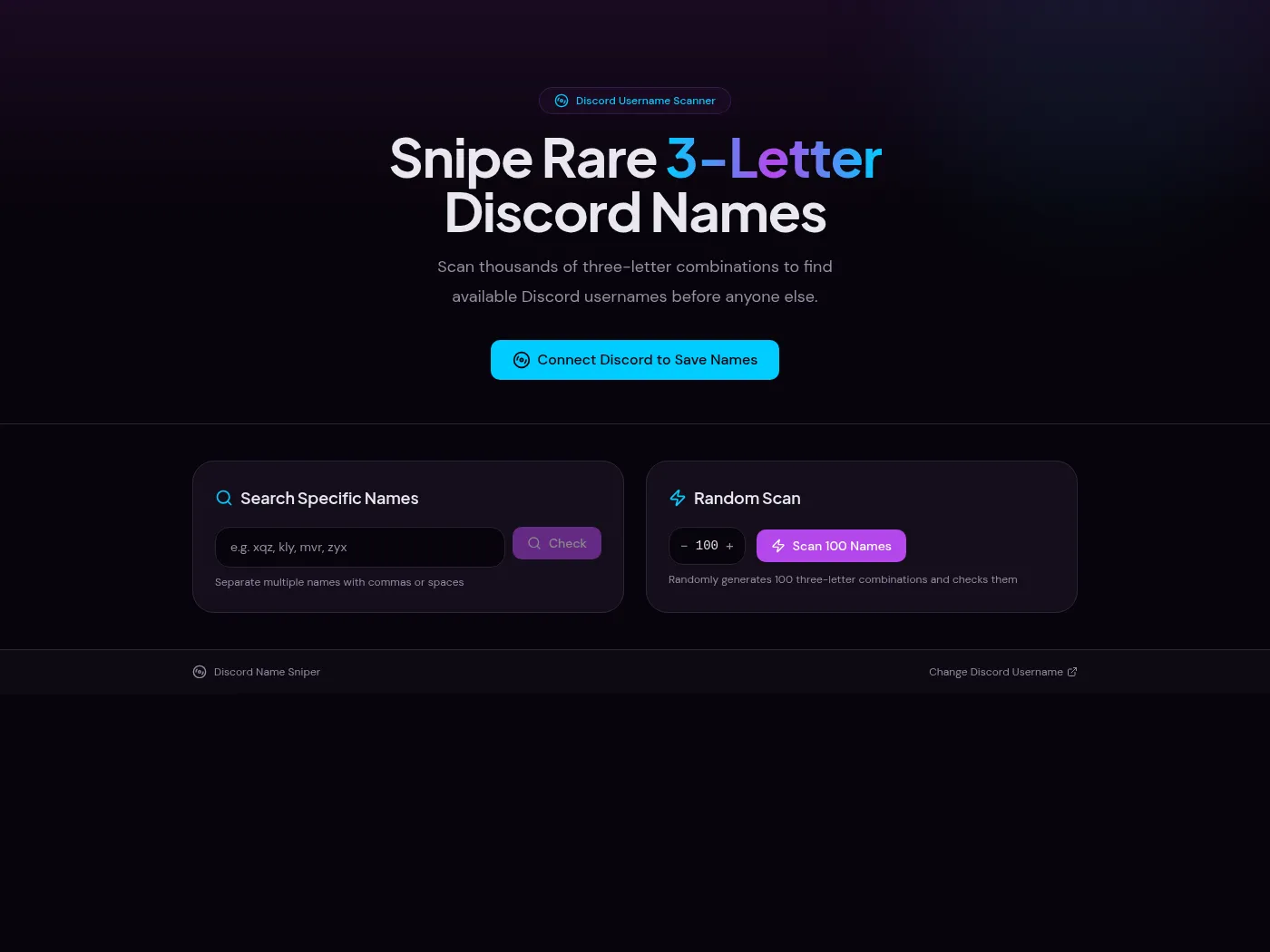 Discord Name Sniper