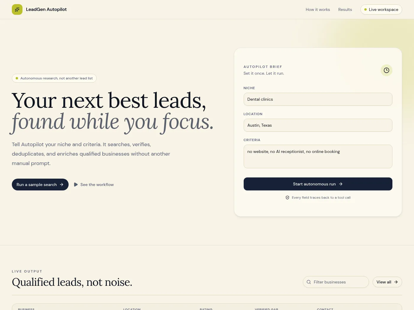 LeadGen Autopilot Agent