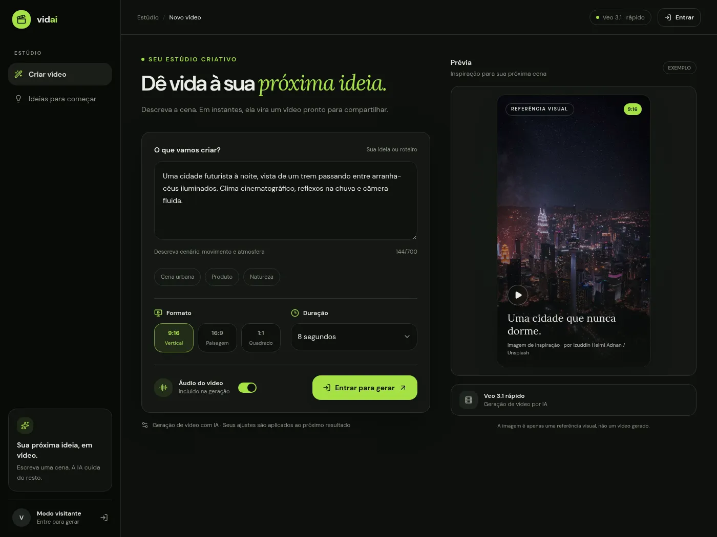 VidAI Video Generator