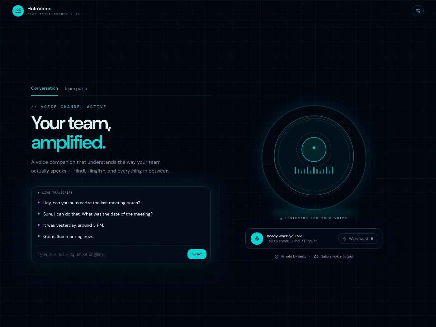 HoloVoice Assistant