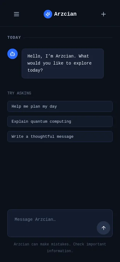 Arzcian AI Chatbot
