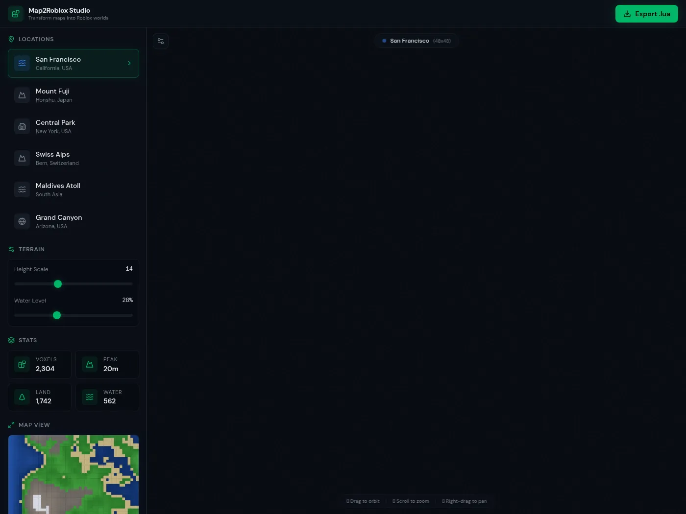 Map2Roblox Studio