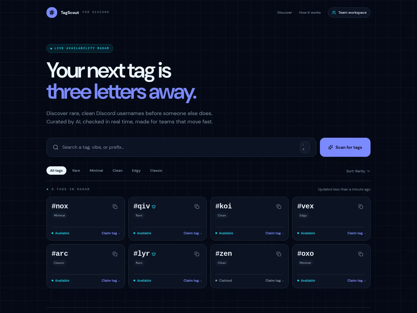 Discord Tag Finder