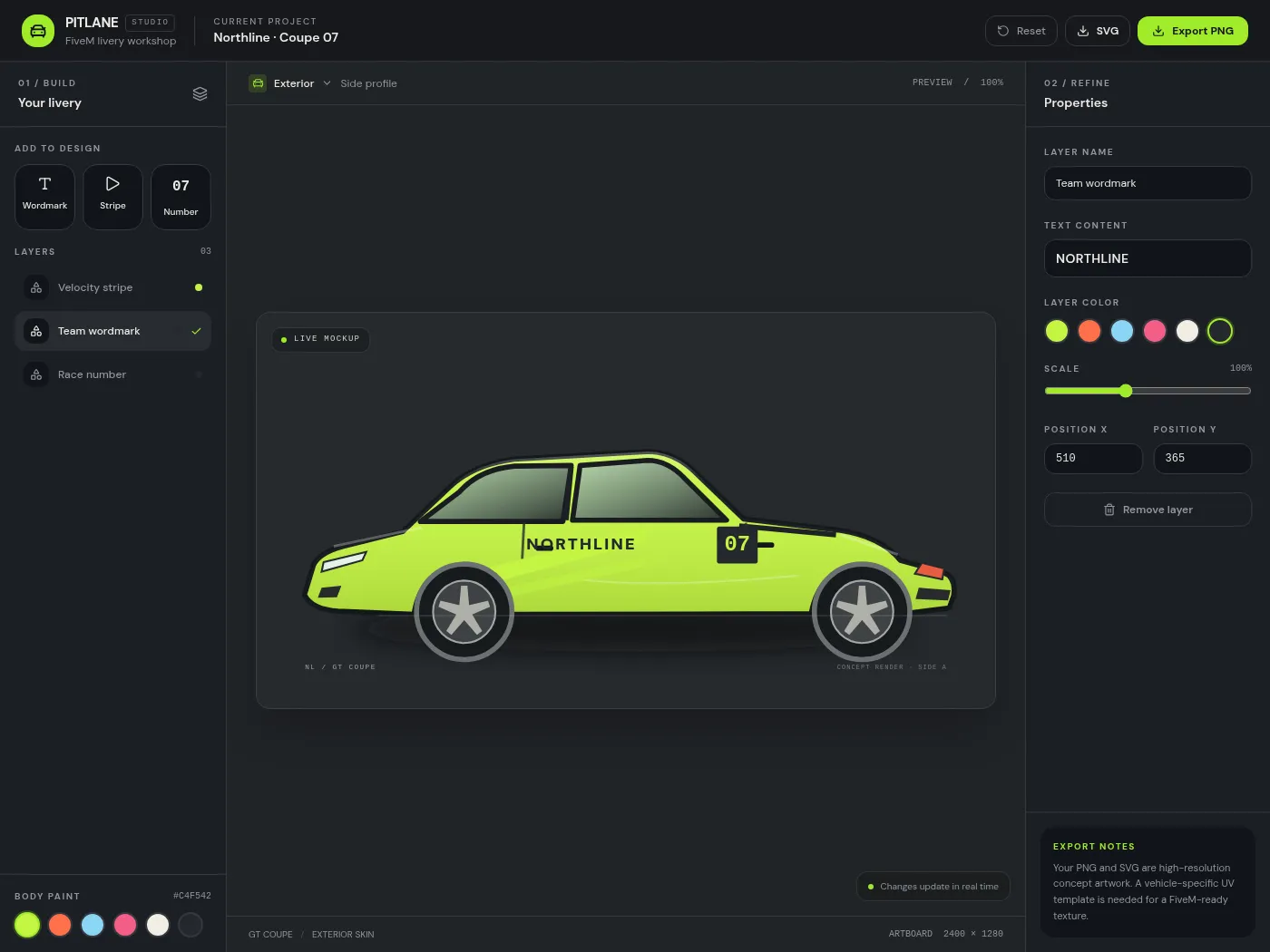 FiveM Skin Designer