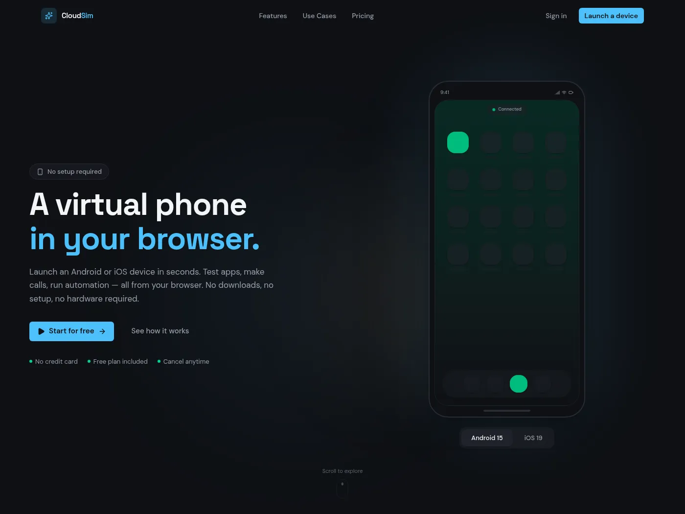 Cloud Mobile Simulator