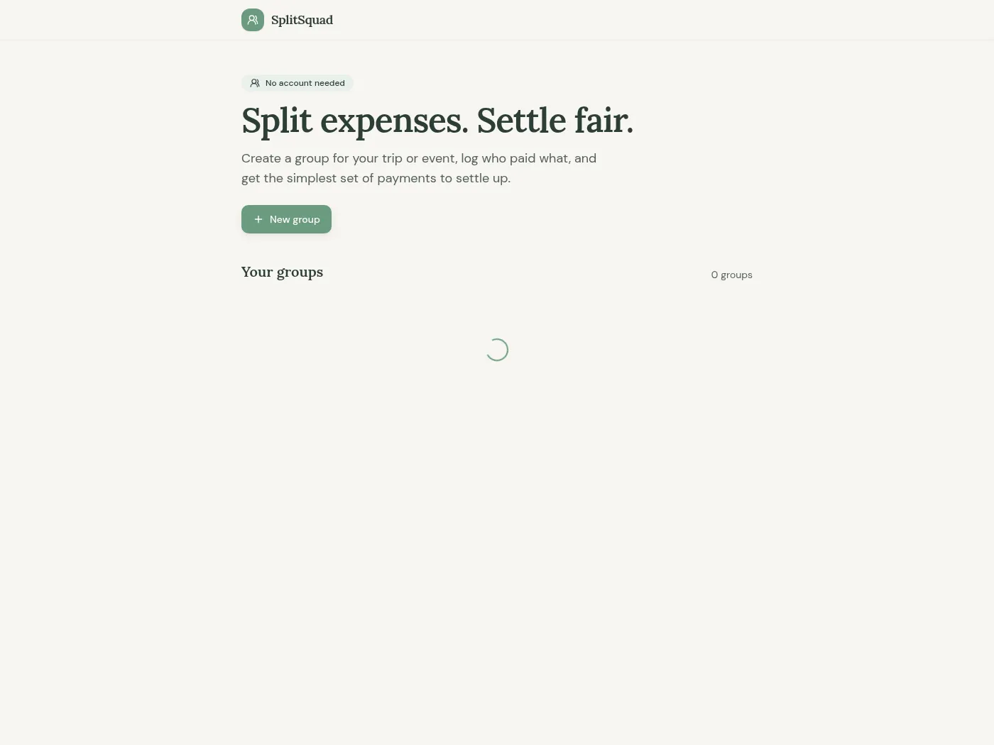 SplitSquad Expense App
