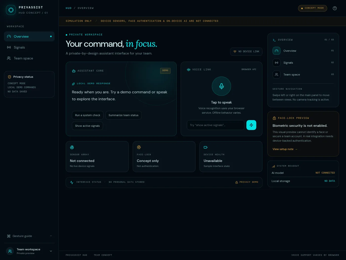 PrivAssist HUD AI