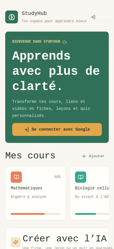 StudyHub Mobile