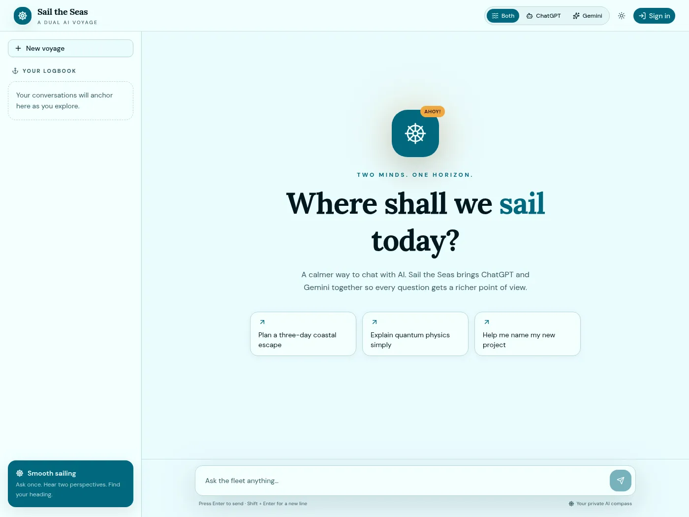 Sail the Seas AI