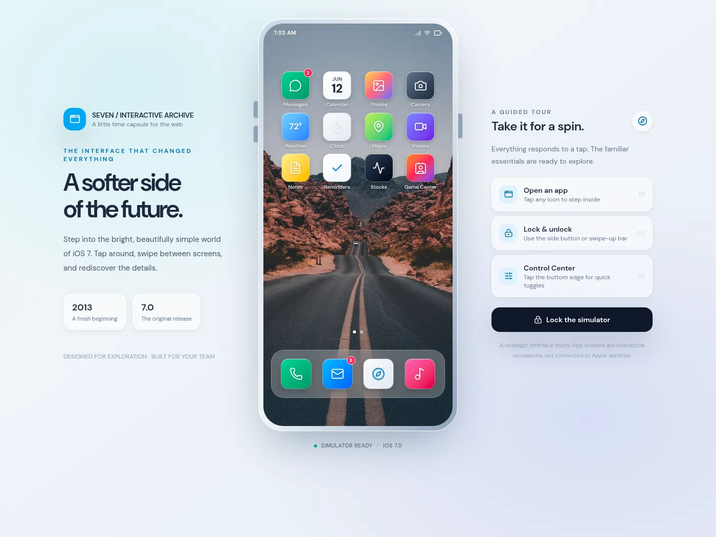 iOS 7 Web Simulator