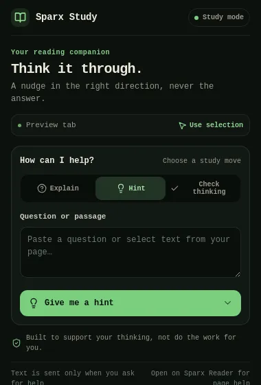 Sparx Study Helper Extension