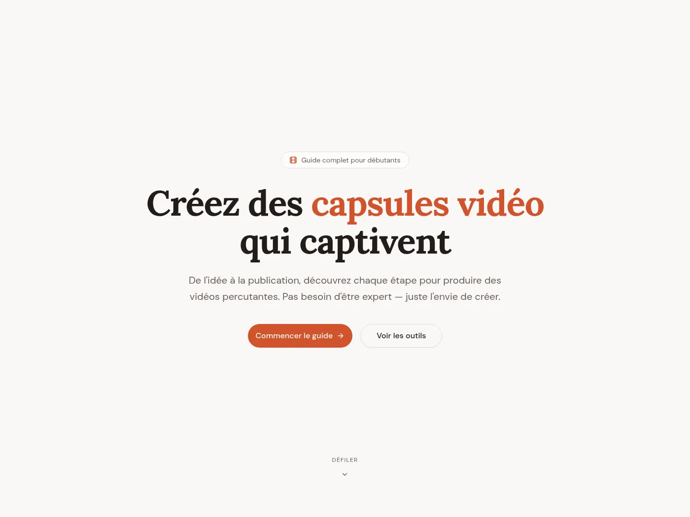 Video Capsule Guide