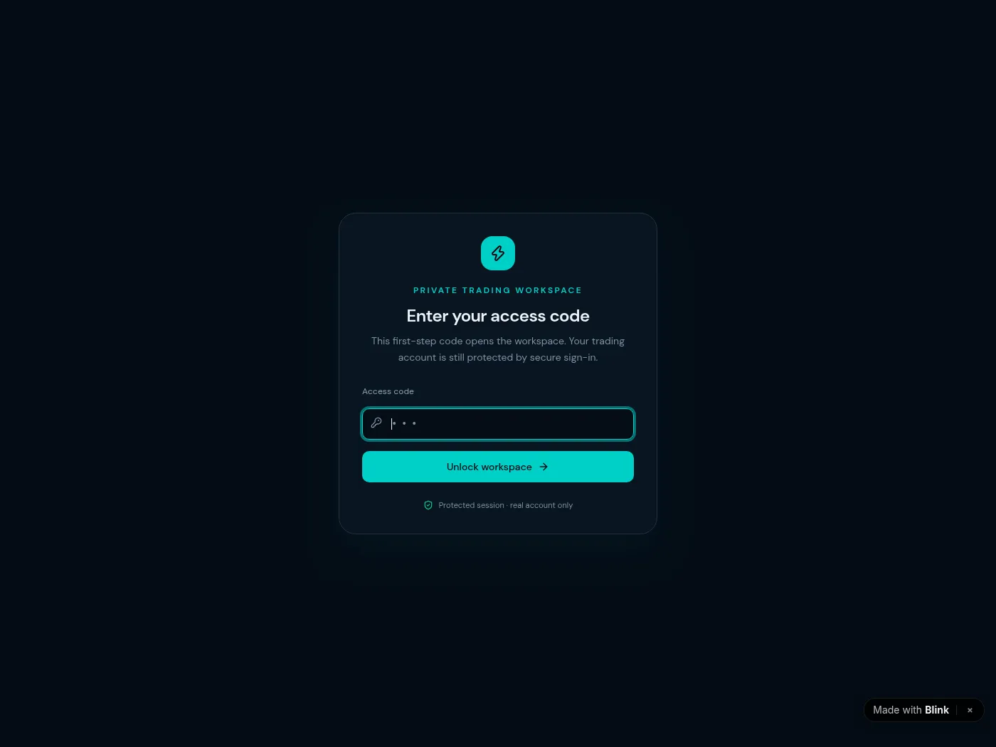 Blink Real Trading App