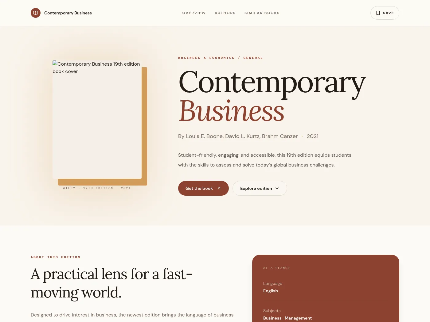 Contemporary Business Portal