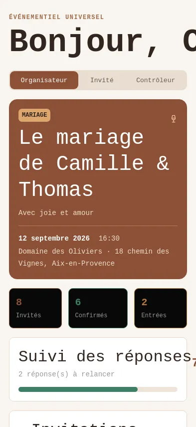 Événementiel Universel Mobile