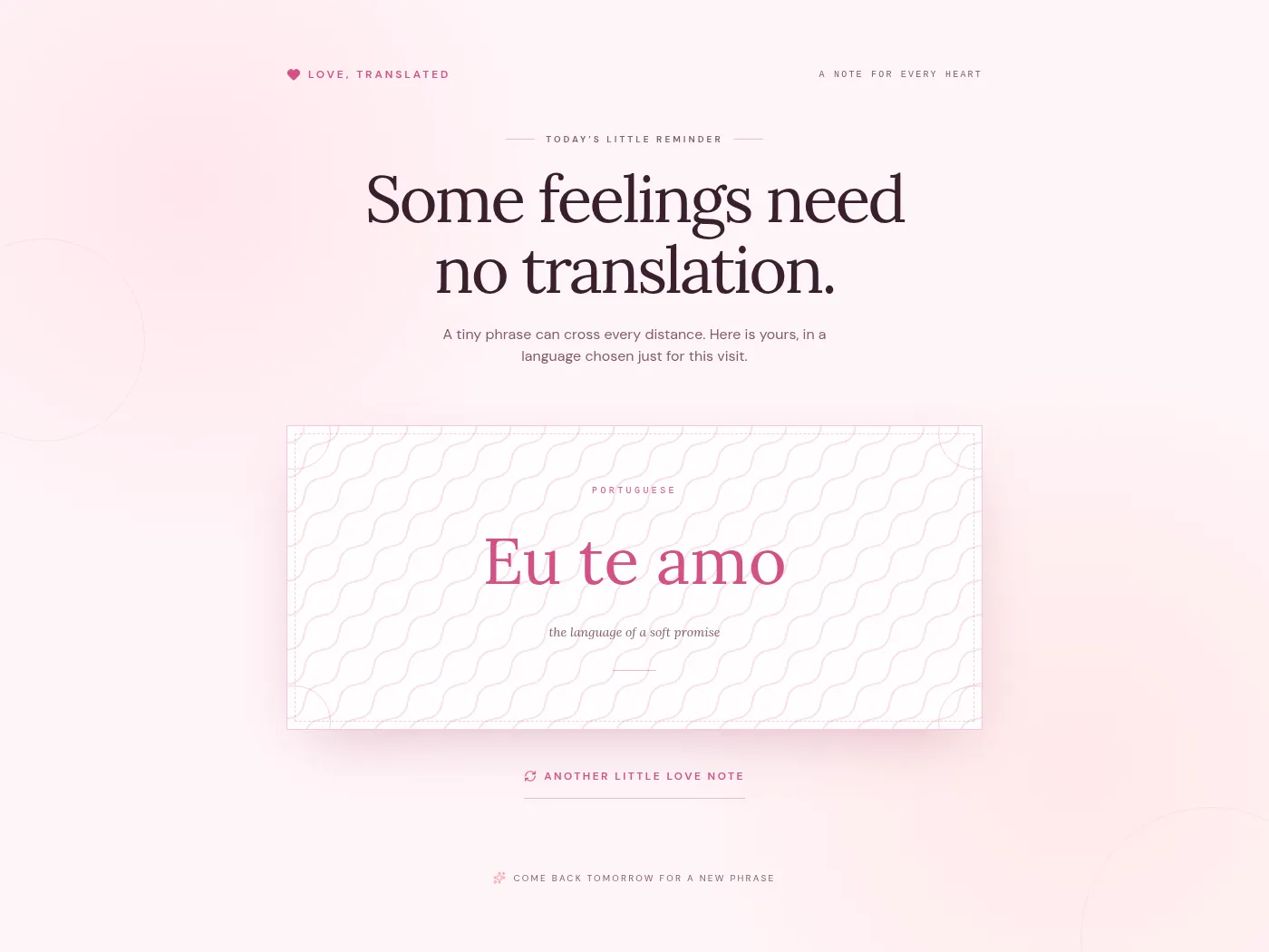 Pastel Love Languages