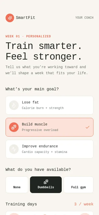 SmartFit Coach