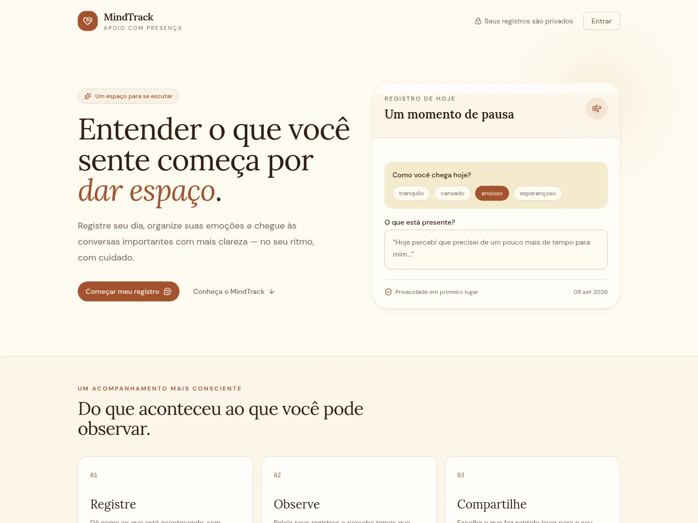 MindTrack Assistente Psicológico