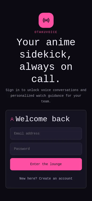 OtakuVoice AI Assistant