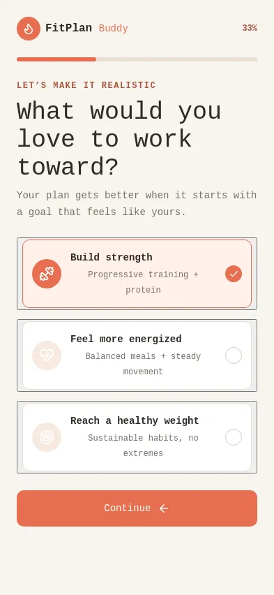 FitPlan Buddy