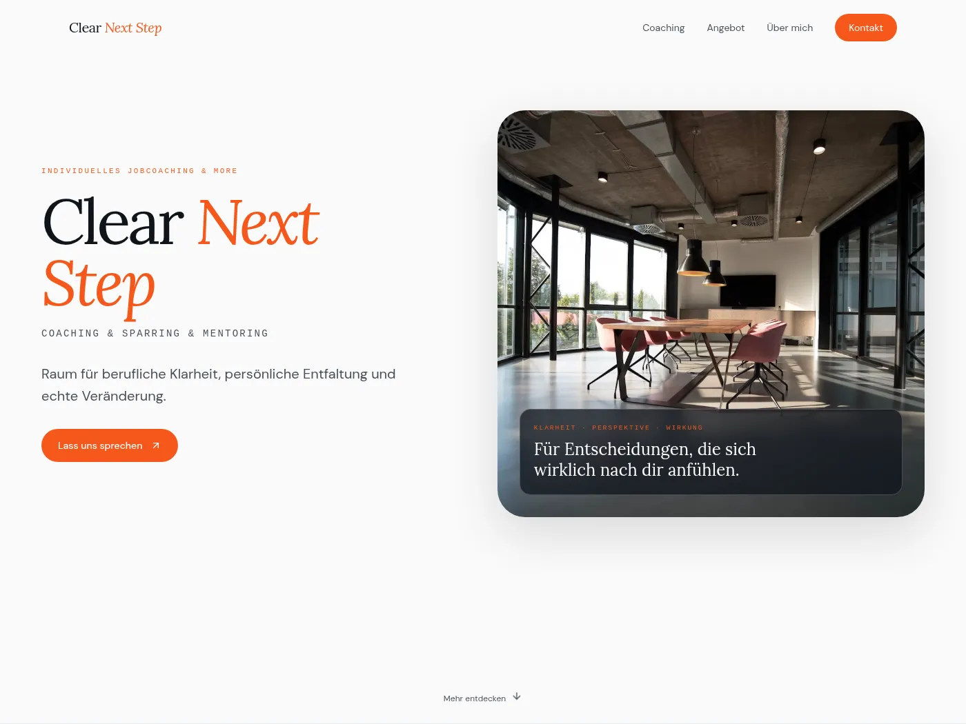 Clear Next Step Website