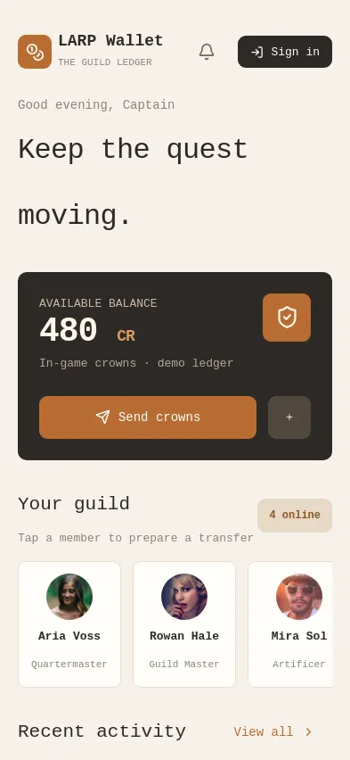 LARP Wallet