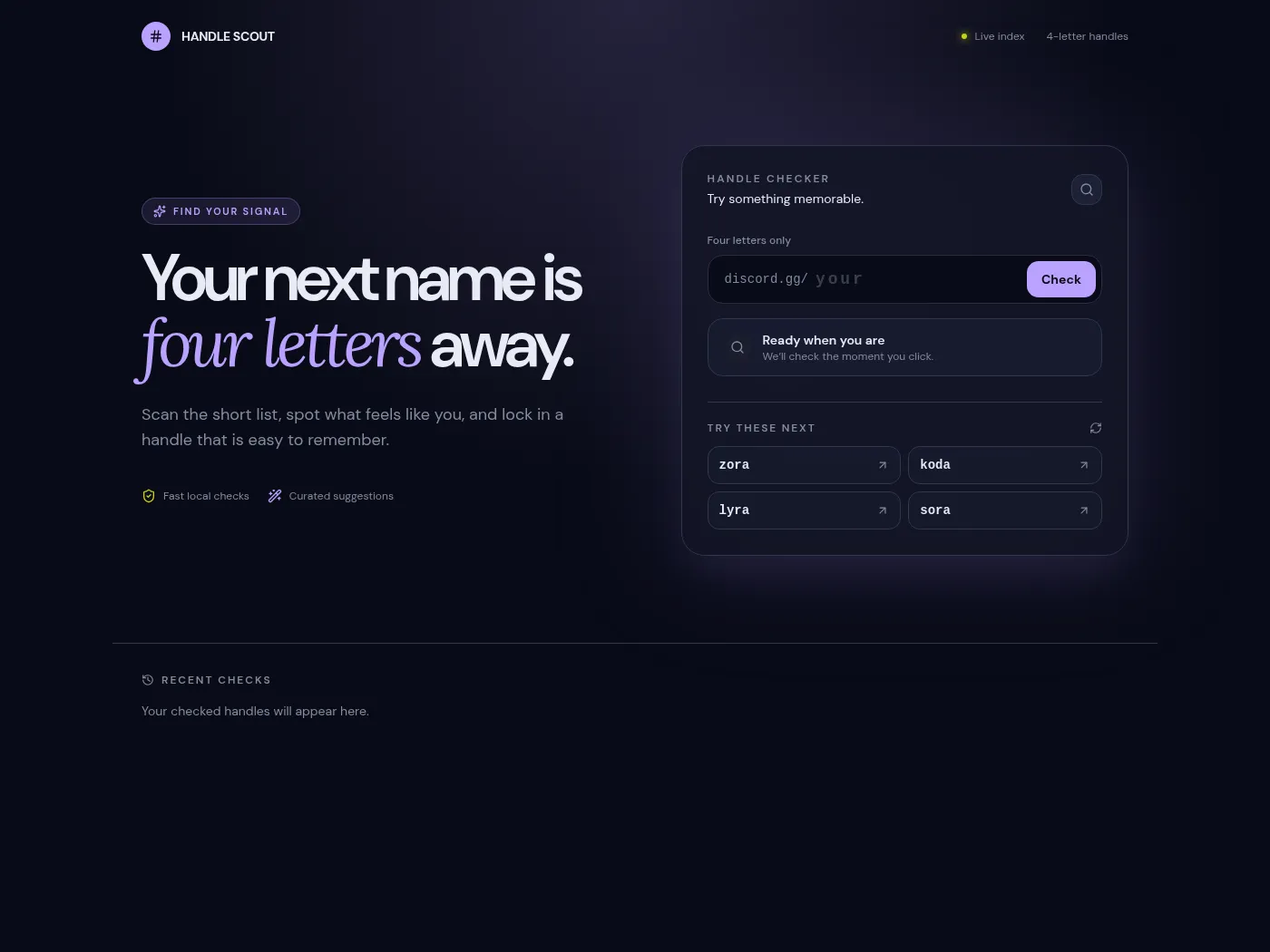 Discord Handle Finder