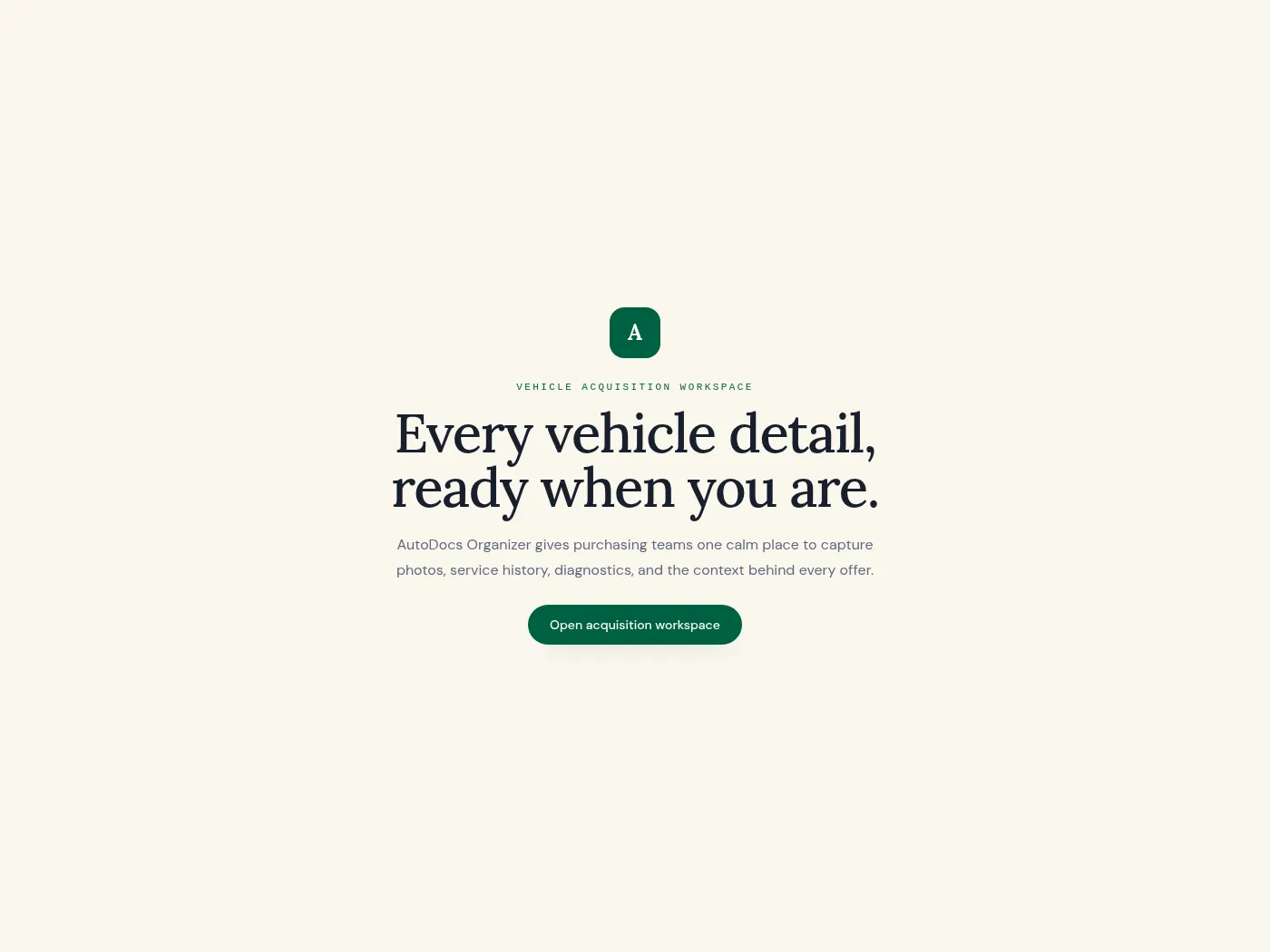 AutoDocs Organizer