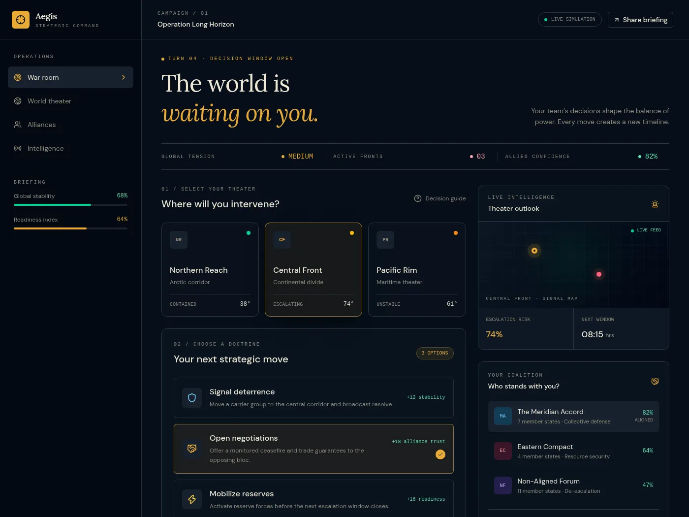 World War Strategy Sim