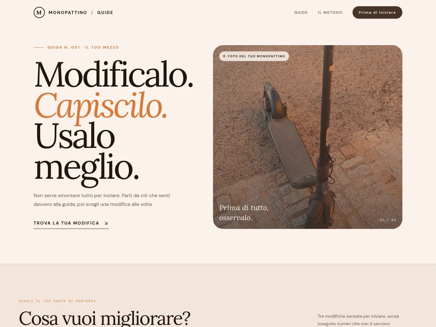 Monopattino Guide Hub
