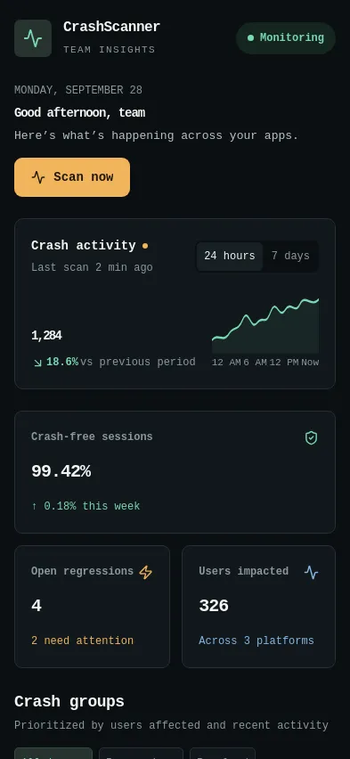 CrashScanner Insights
