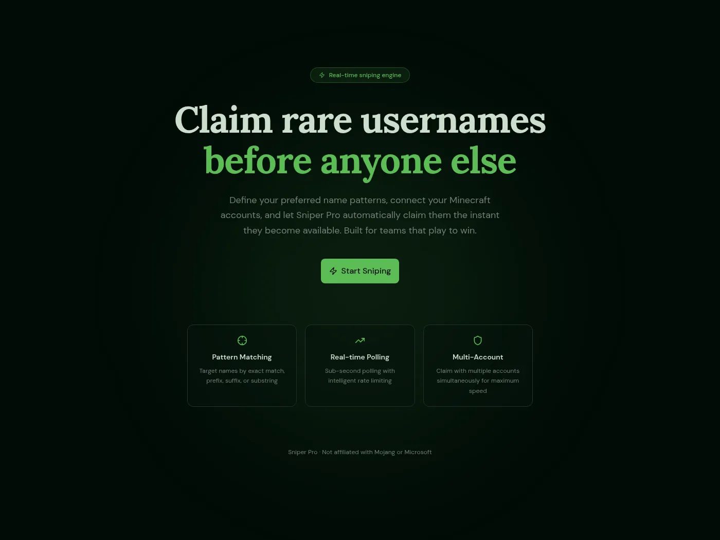 Username Sniper Pro