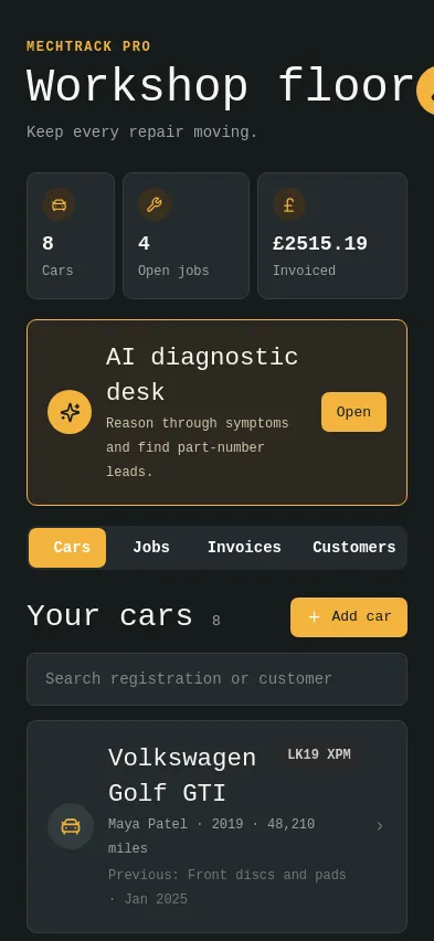 MechTrack Pro