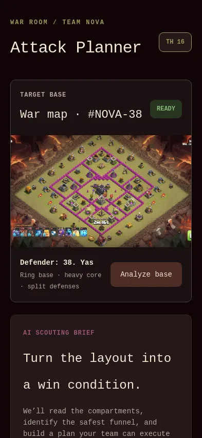 CoC AI Attack Planner