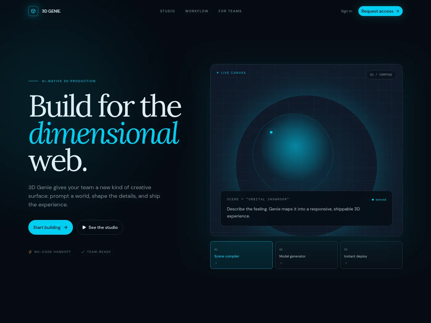 3D Genie Platform