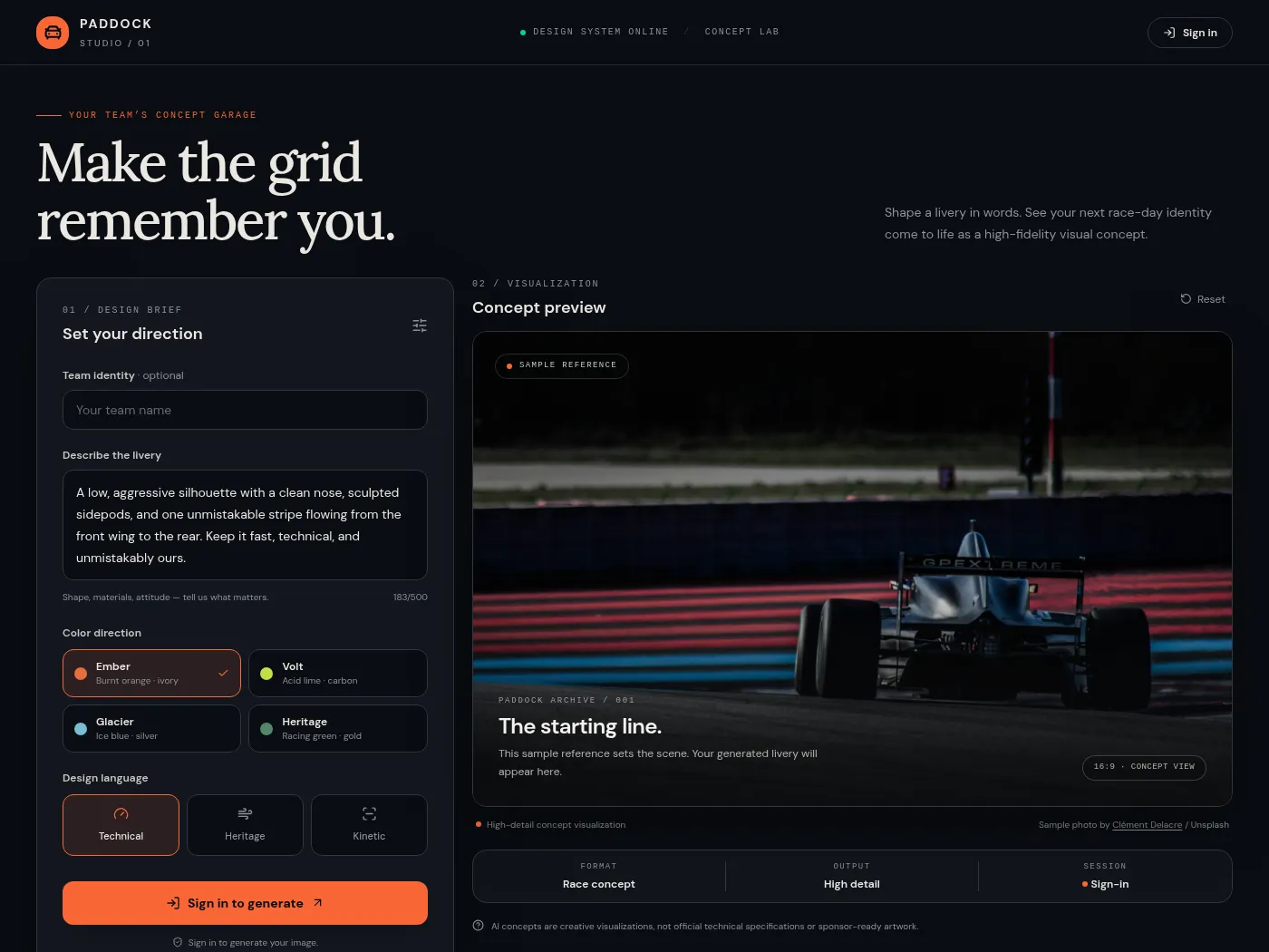 F1 Livery Designer AI