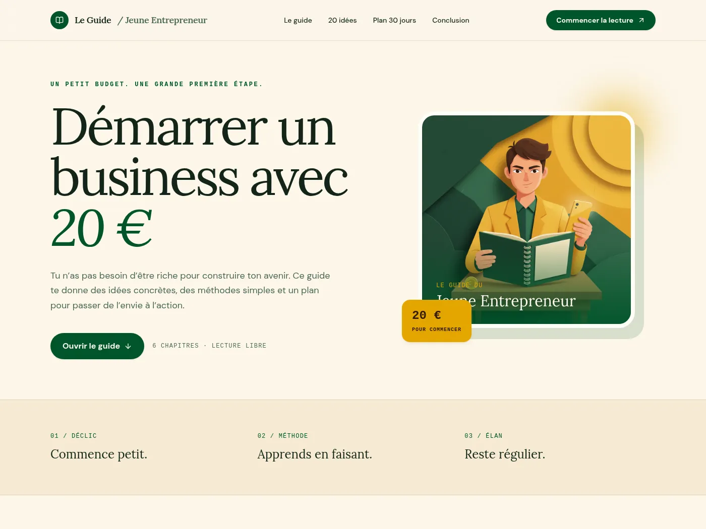 Le Guide Jeune Entrepreneur