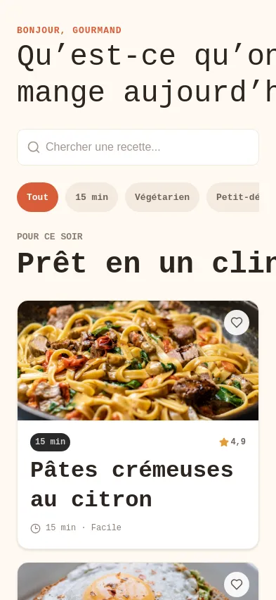 Quick Recipe App