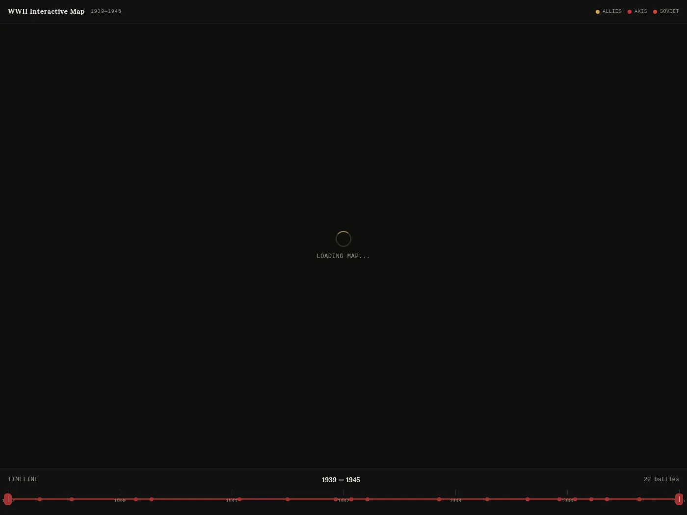 WWII Interactive Map