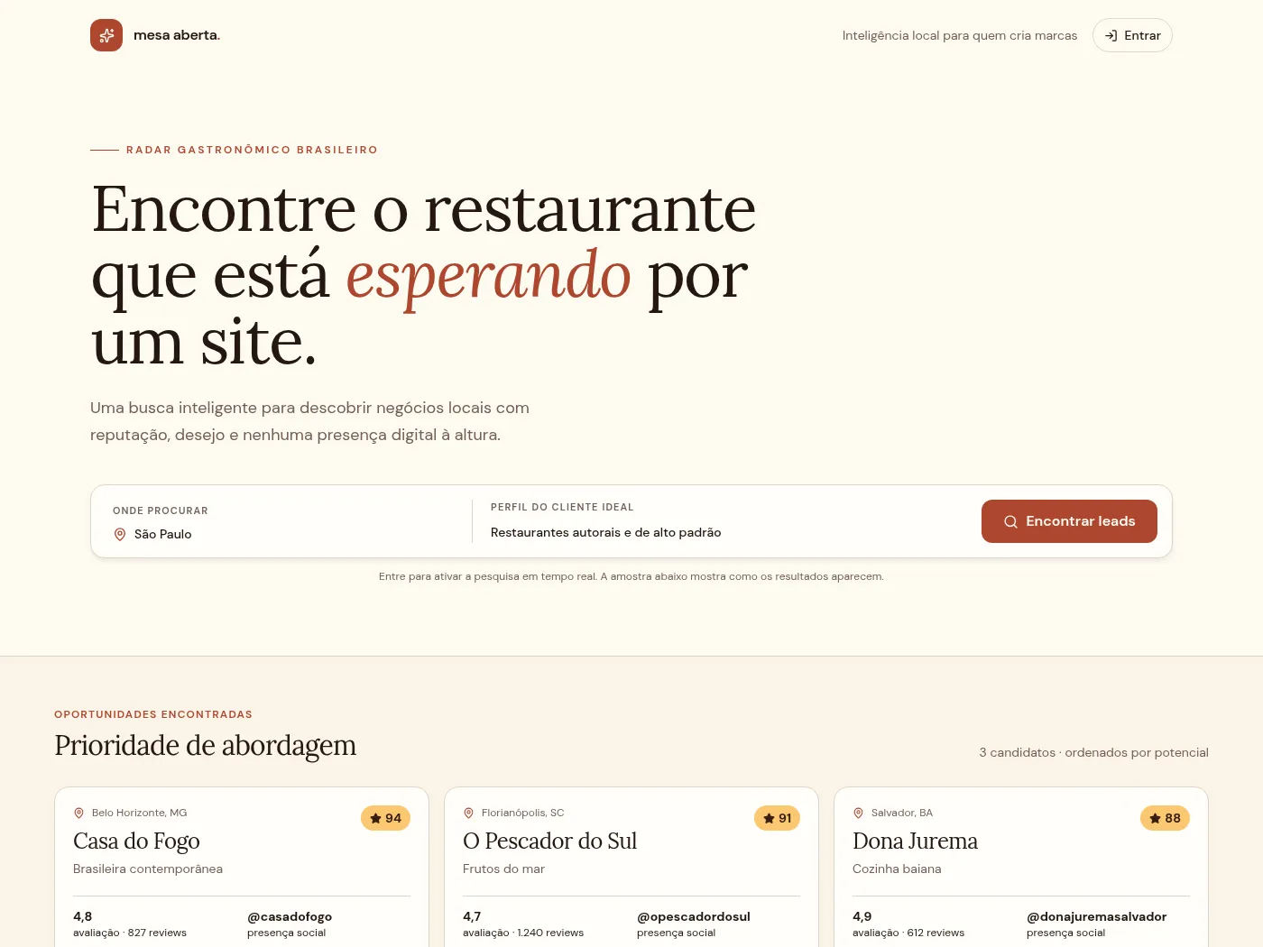 Restaurante Web Finder
