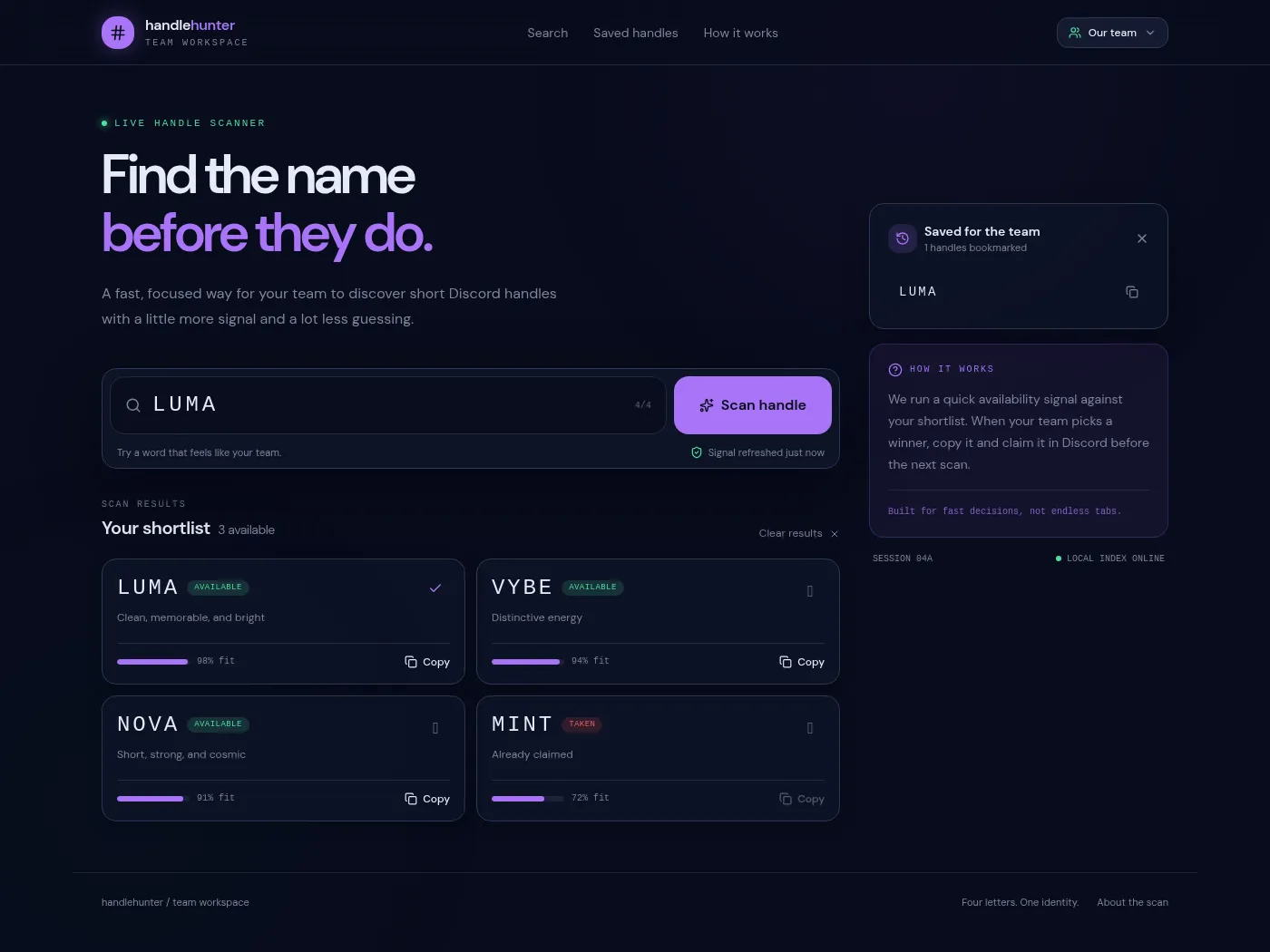 Discord Handle Hunter