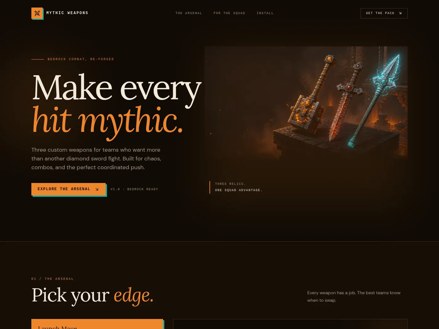 Mythic Weapons Add-On
